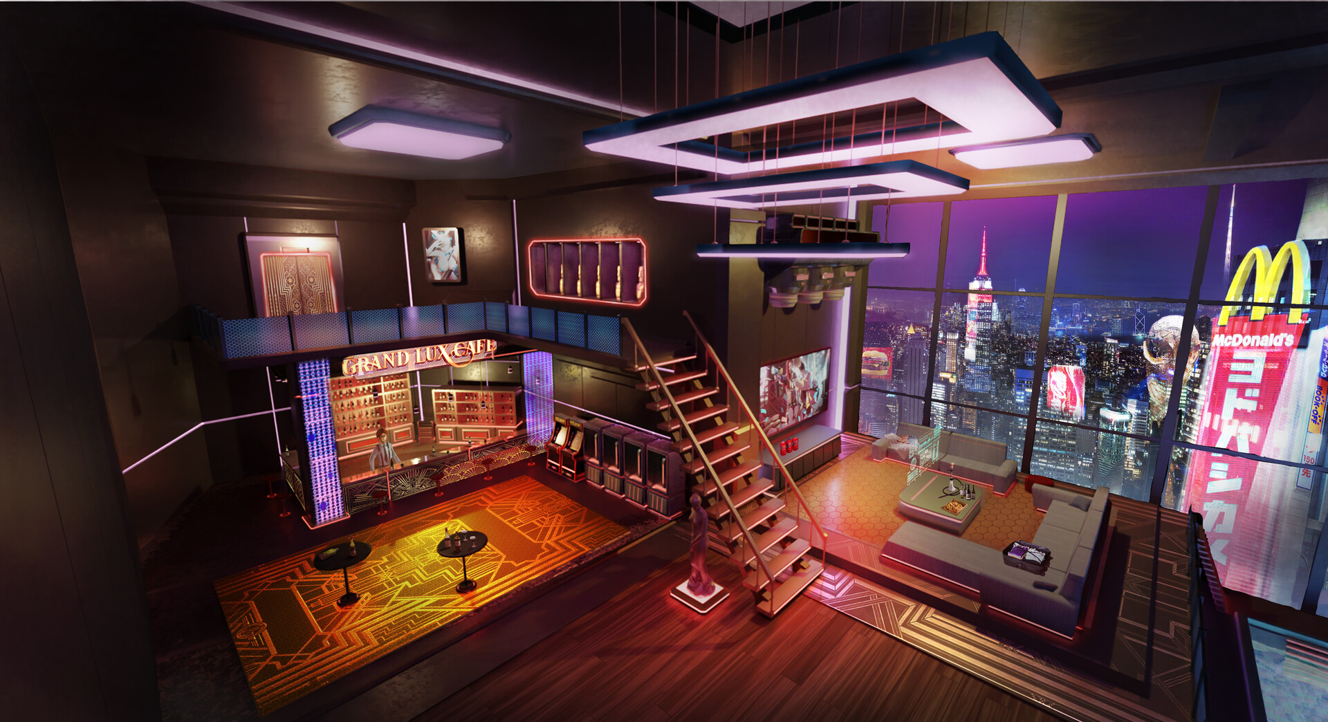 ArtStation - LuxuriaRebecca( Interior Future Render)