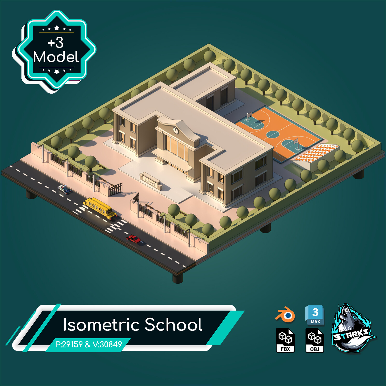 Stark Studio - Isometric School