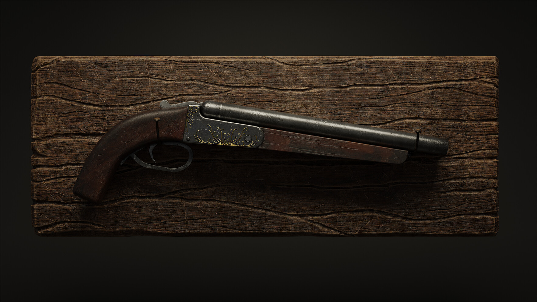 ArtStation - Wild west double barrel