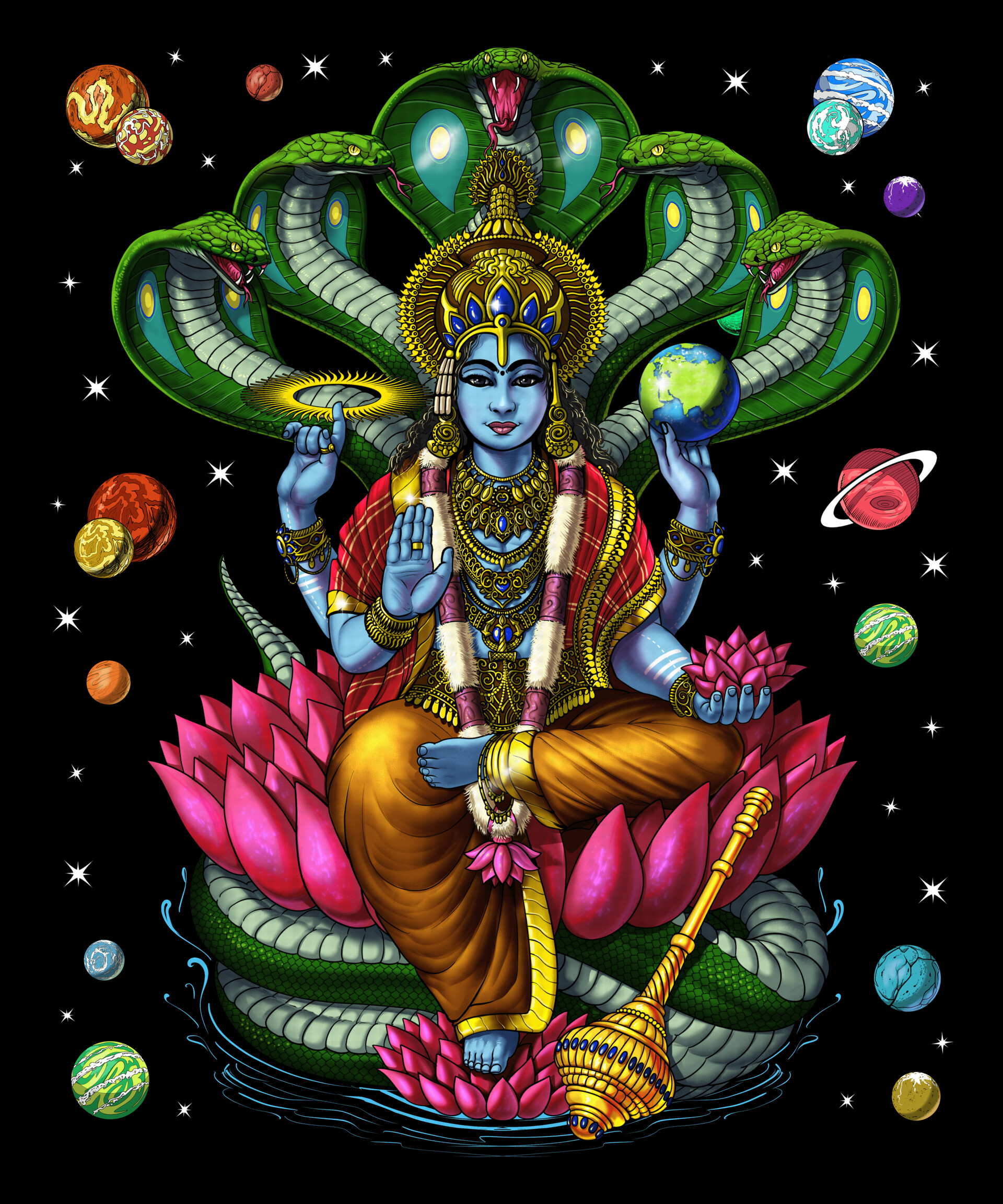 ArtStation - Hindu Deity Vishnu