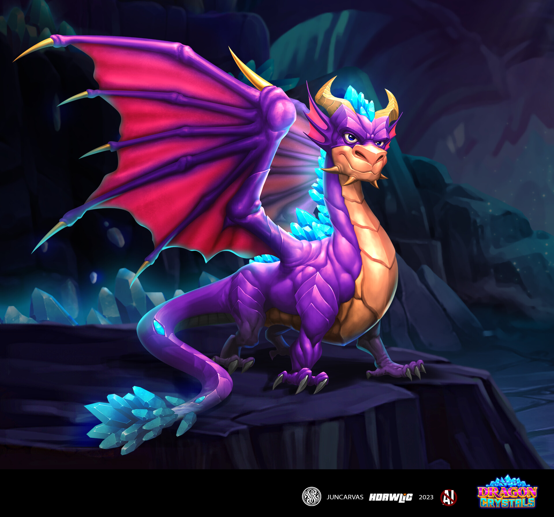 ArtStation - Dragons Crystals