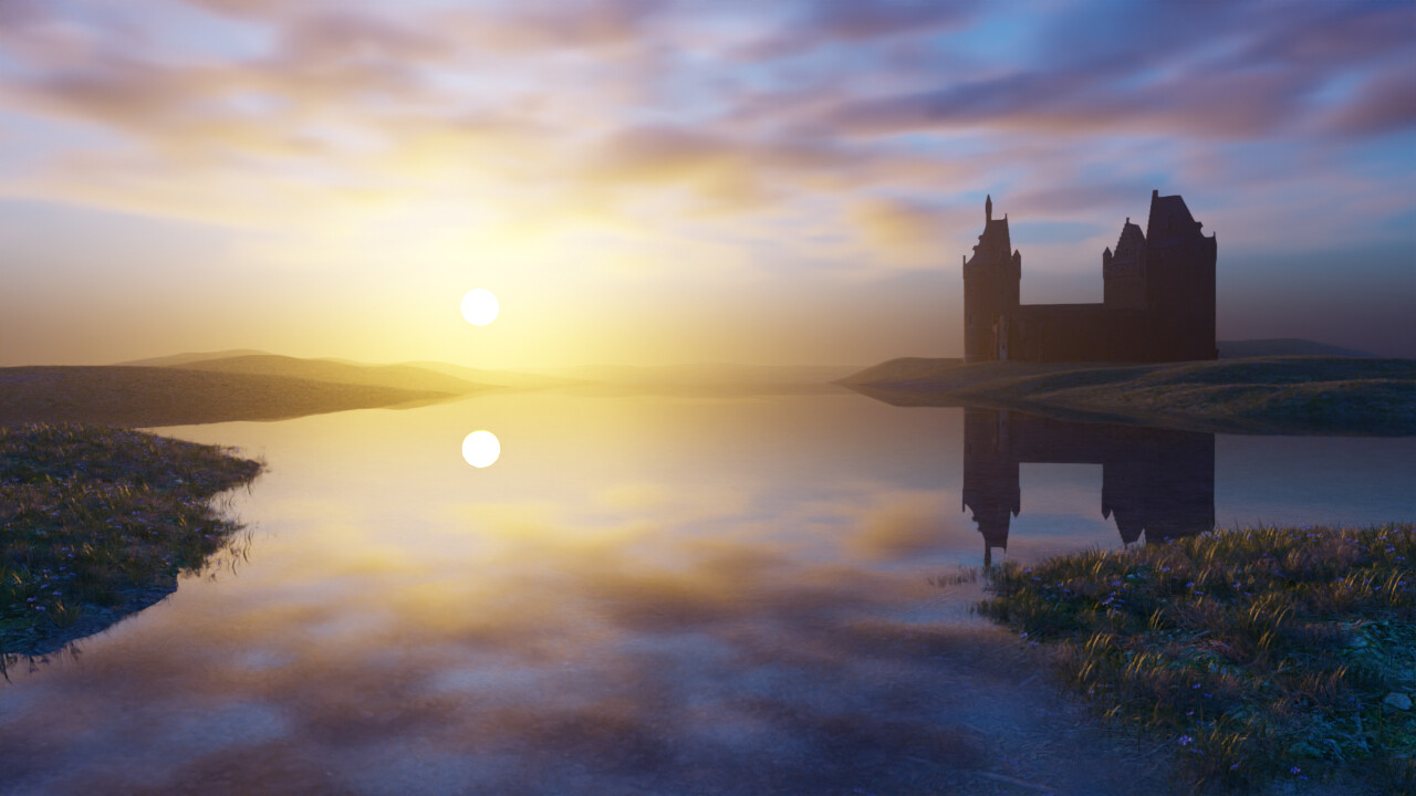 ArtStation - Sun Set Scene