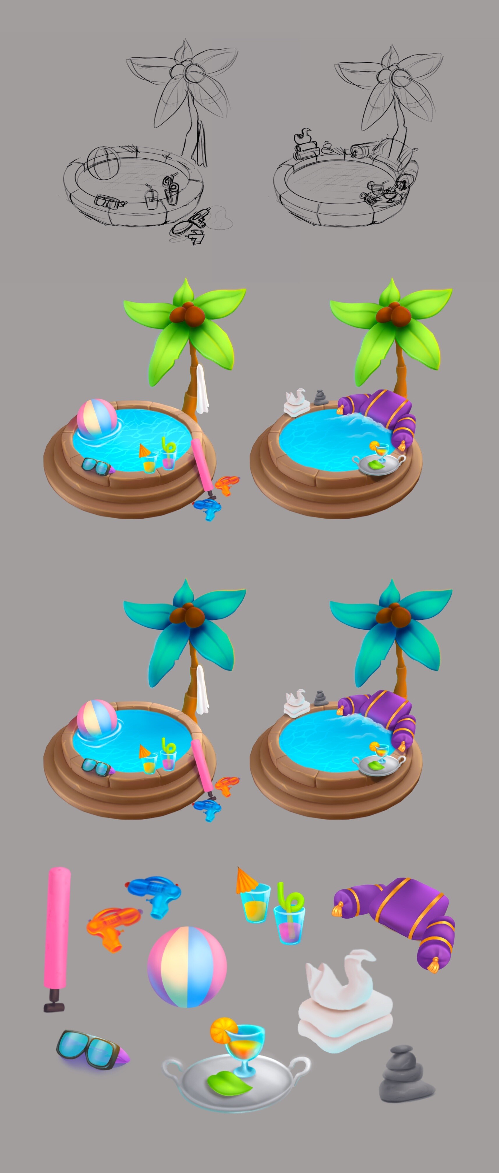 ArtStation - Pool Game Art