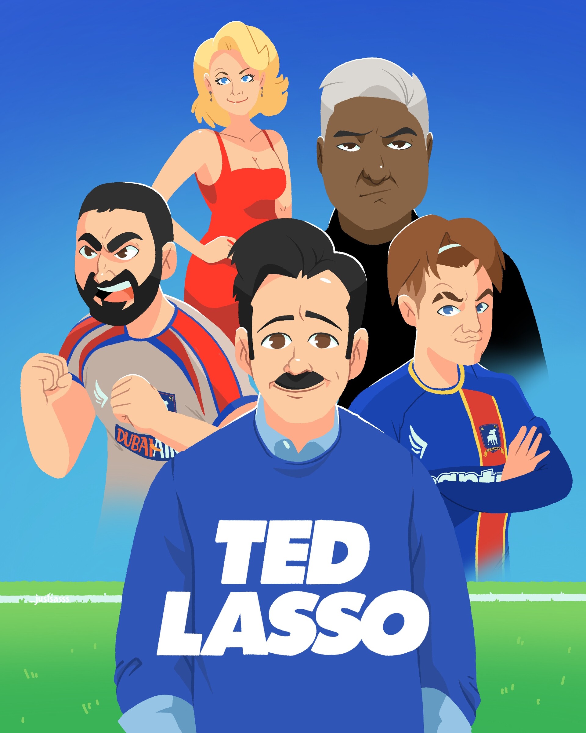 ArtStation - Ted Lasso | Fanart | Football is life
