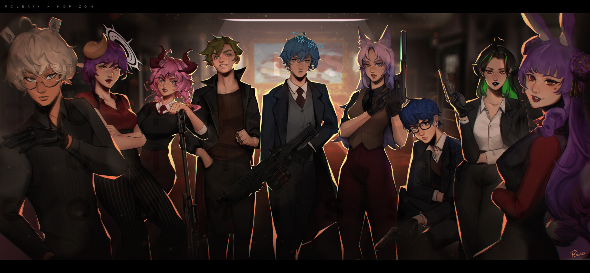 ArtStation - VTUBER GROUP COMMISSION (HORIZON/7SEAS)