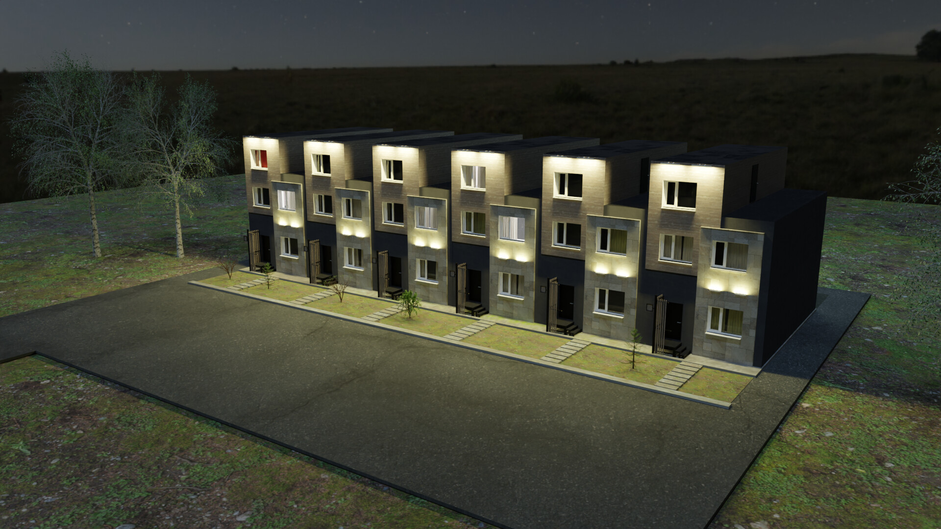 ArtStation - Square building architecture