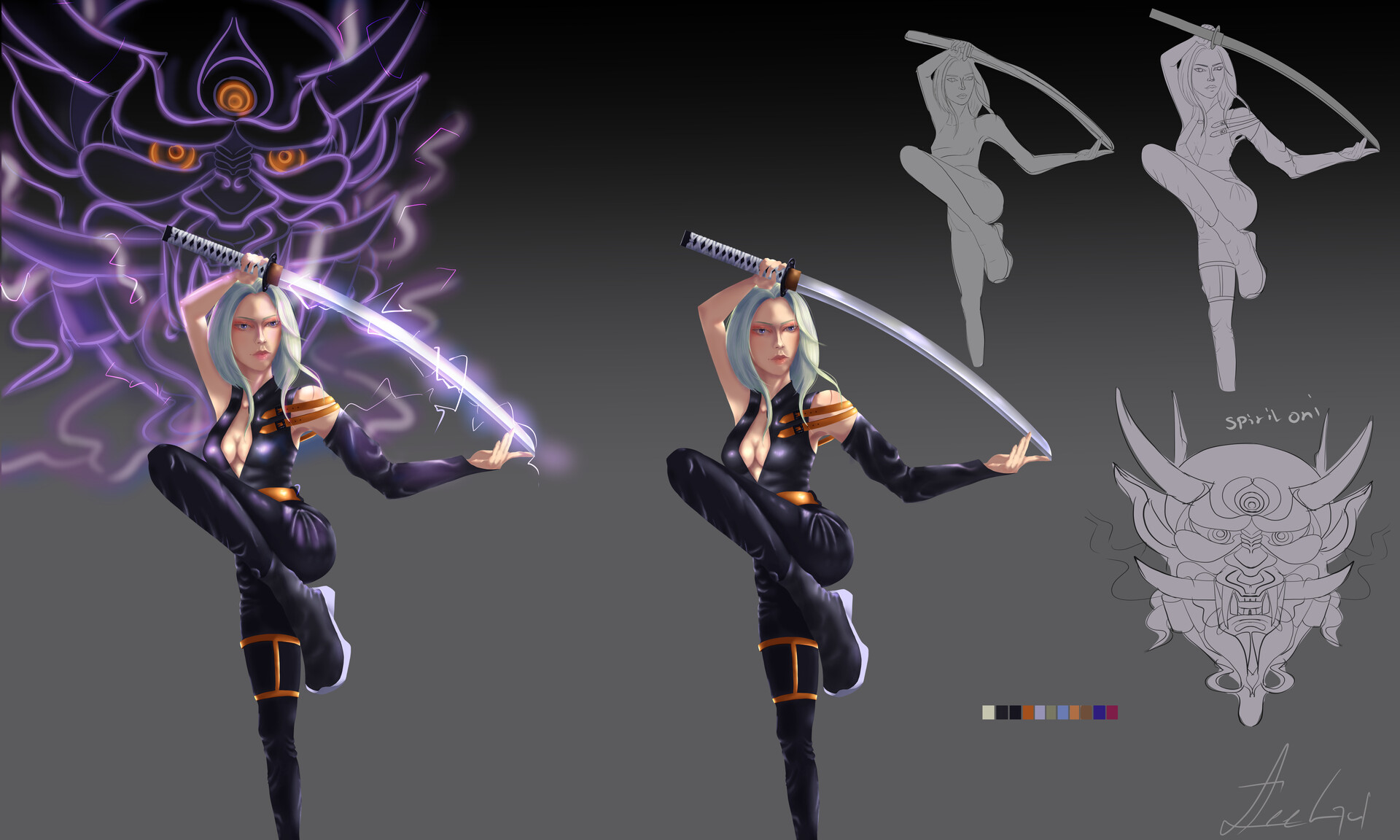 ArtStation - Character Concept- Sci-fI Spirit Wielder