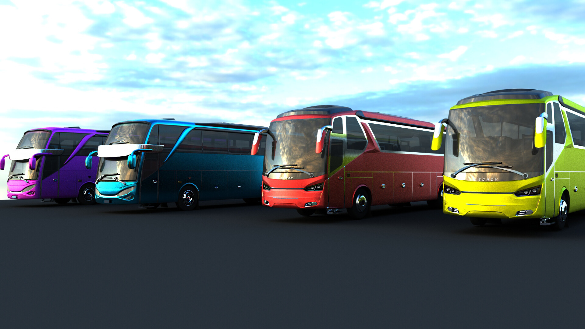 ArtStation - Indonesia Bus