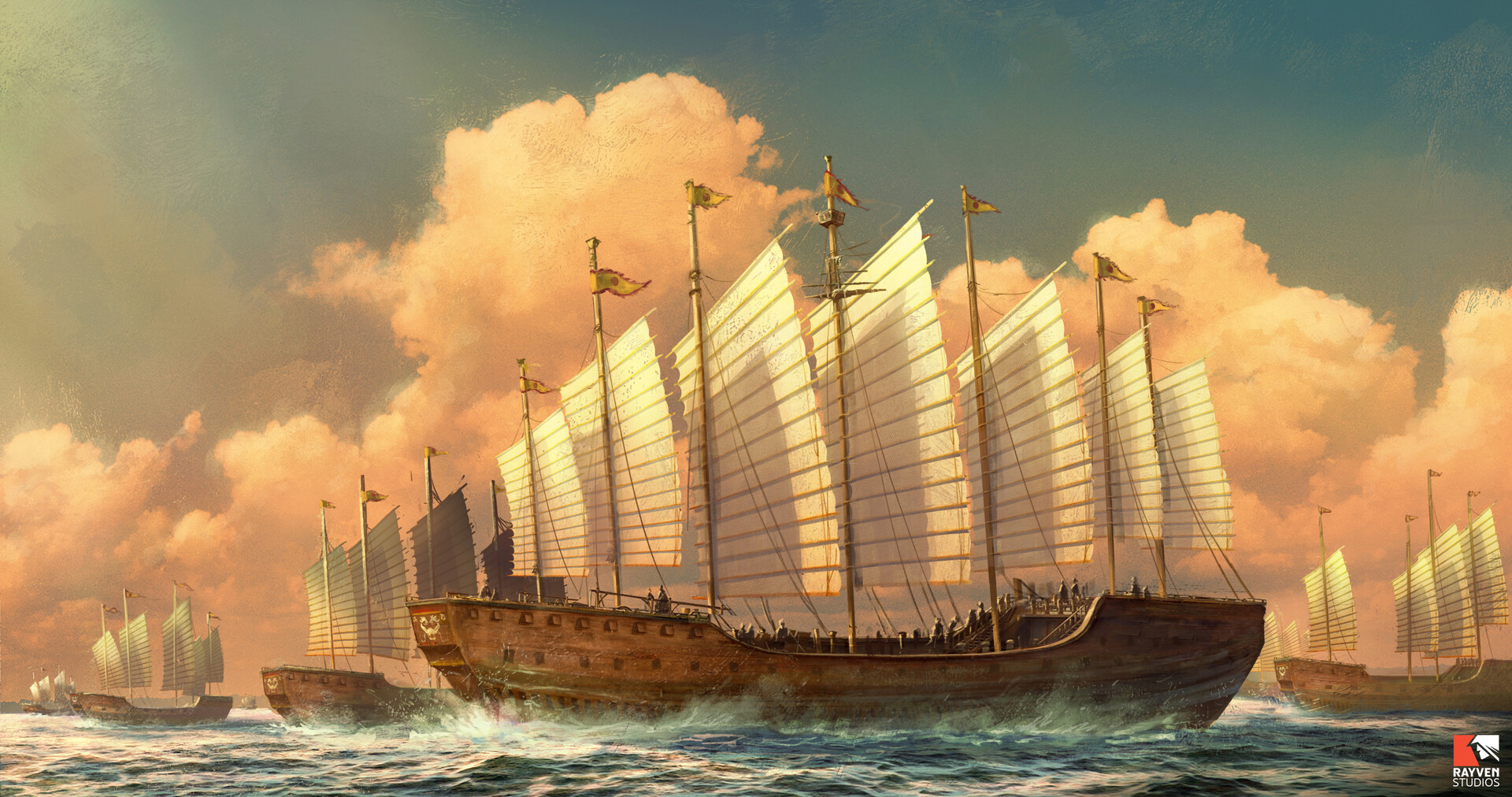 ArtStation - Zhenghe's Fleet