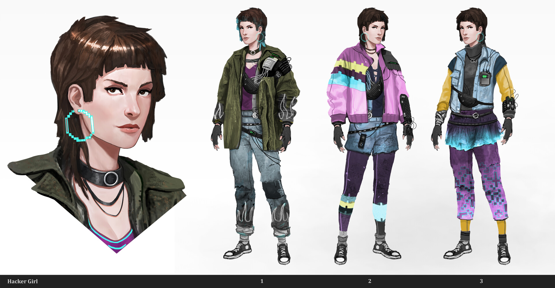 ArtStation - Hacker Girl