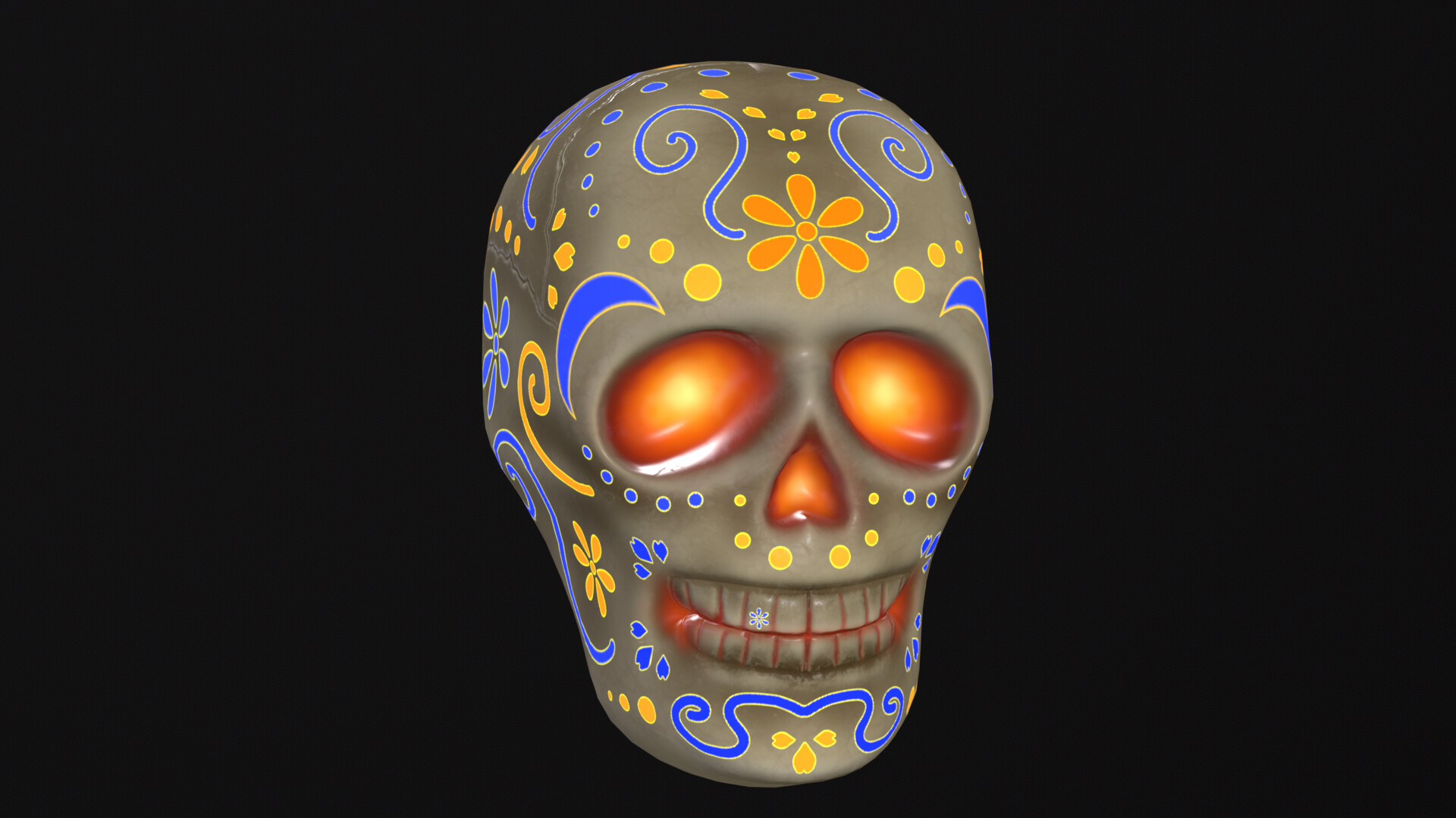 ArtStation - Coco inspired skull