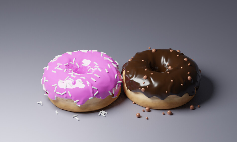 ArtStation - 3D Donut with Blender