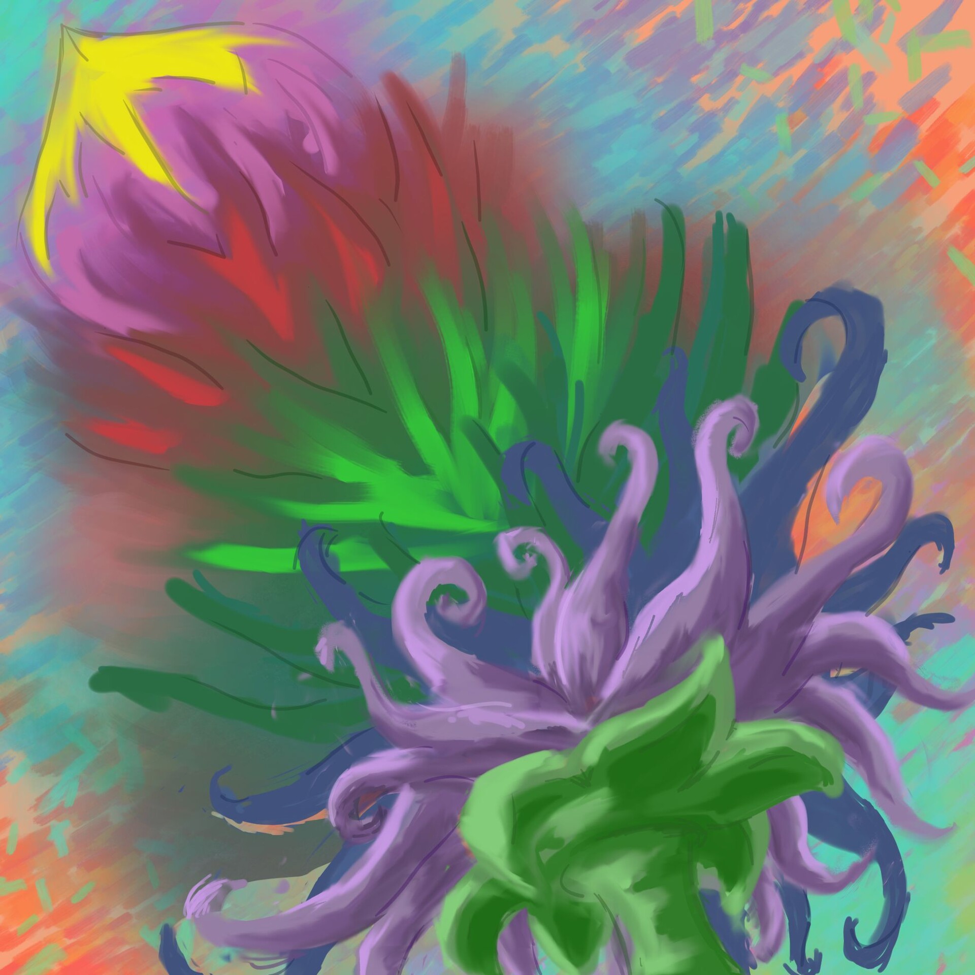 ArtStation - Multi-Colored Flower Head