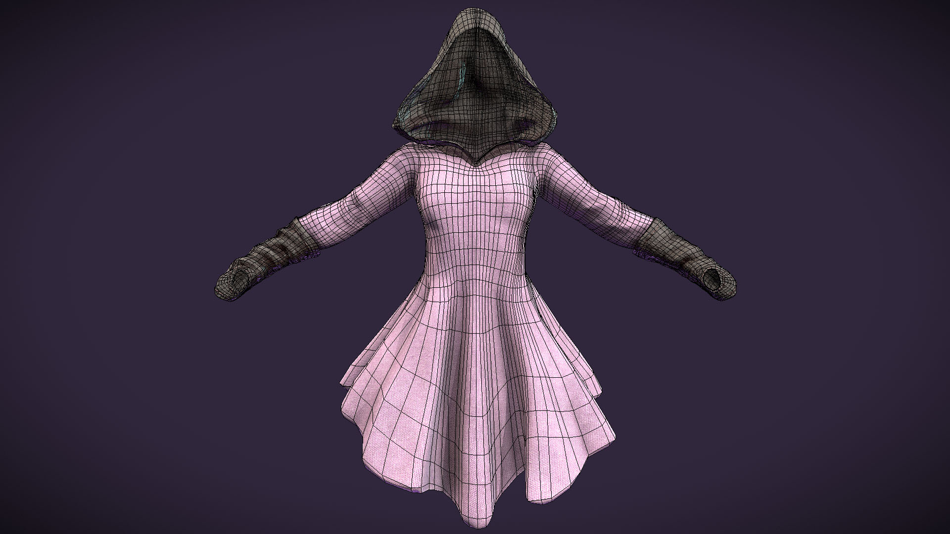 Veronica Porter - Sweater Dress Game Ready 3D Model