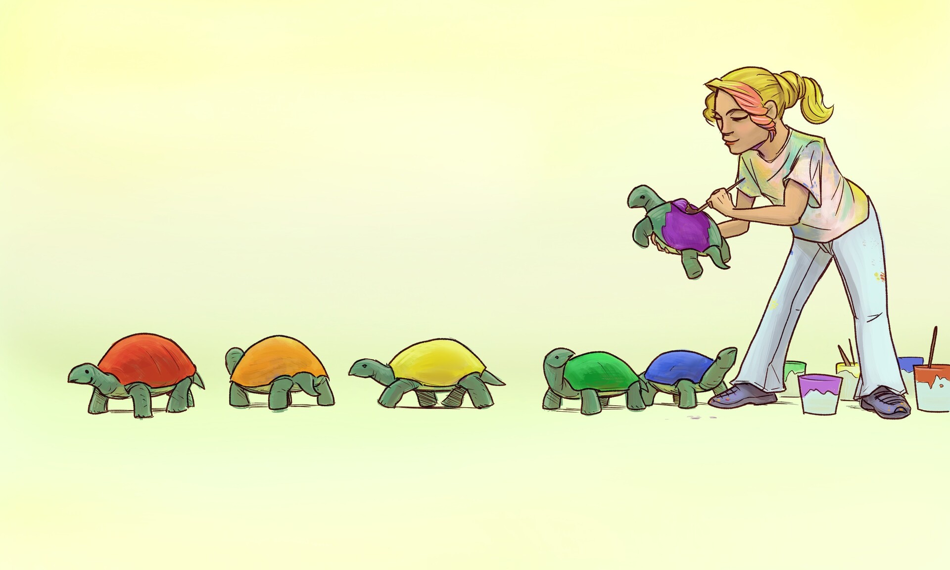 ArtStation - Painted Turtles