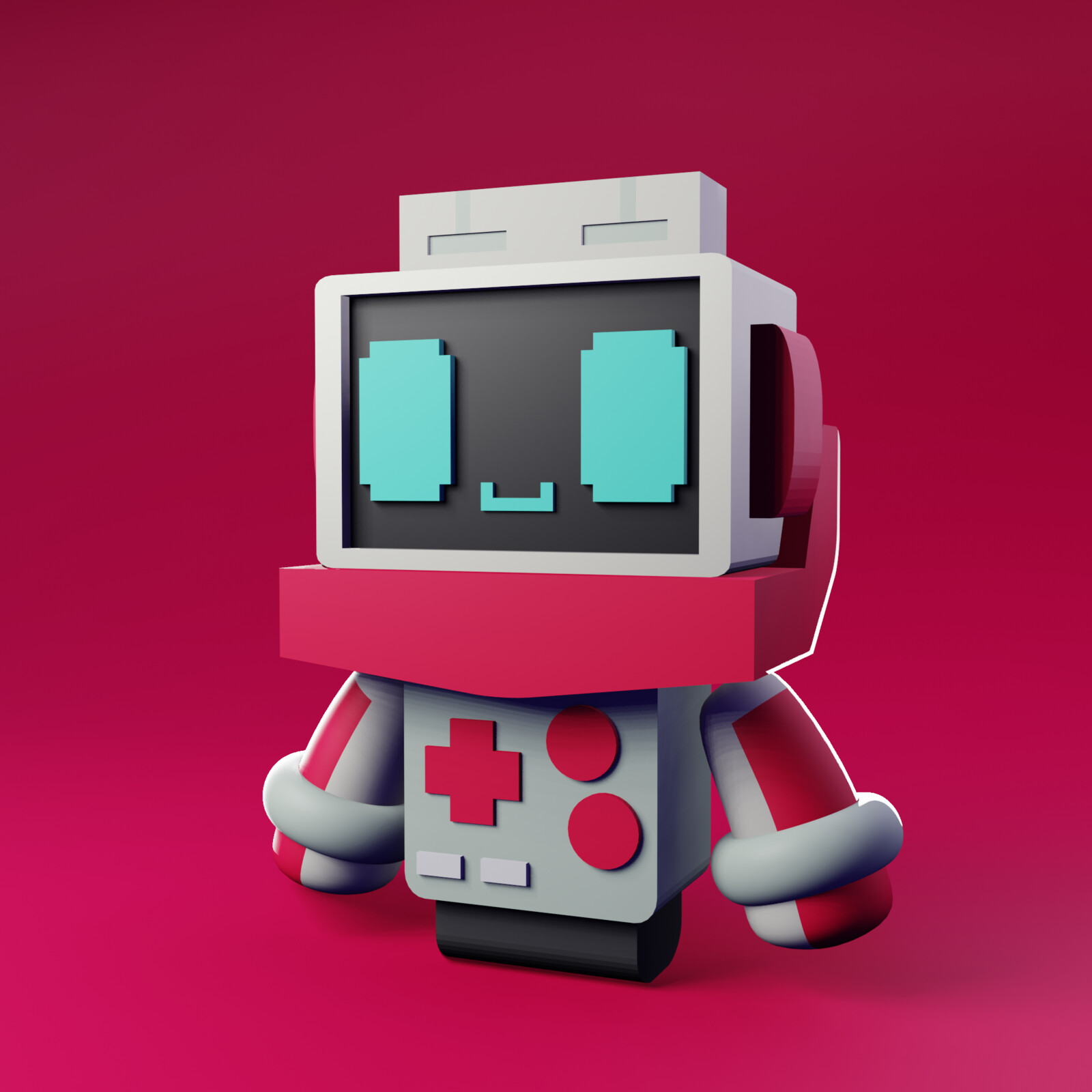 Sigrid Amazona - Robot Mascot 3D Model