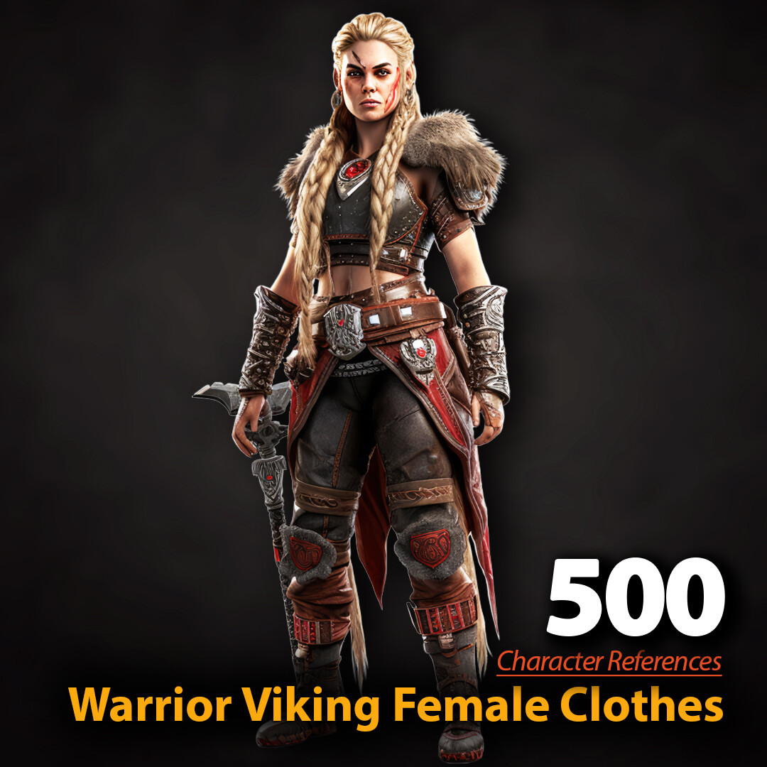ArtStation - 500 Warrior Viking Female Clothes. Character References ...