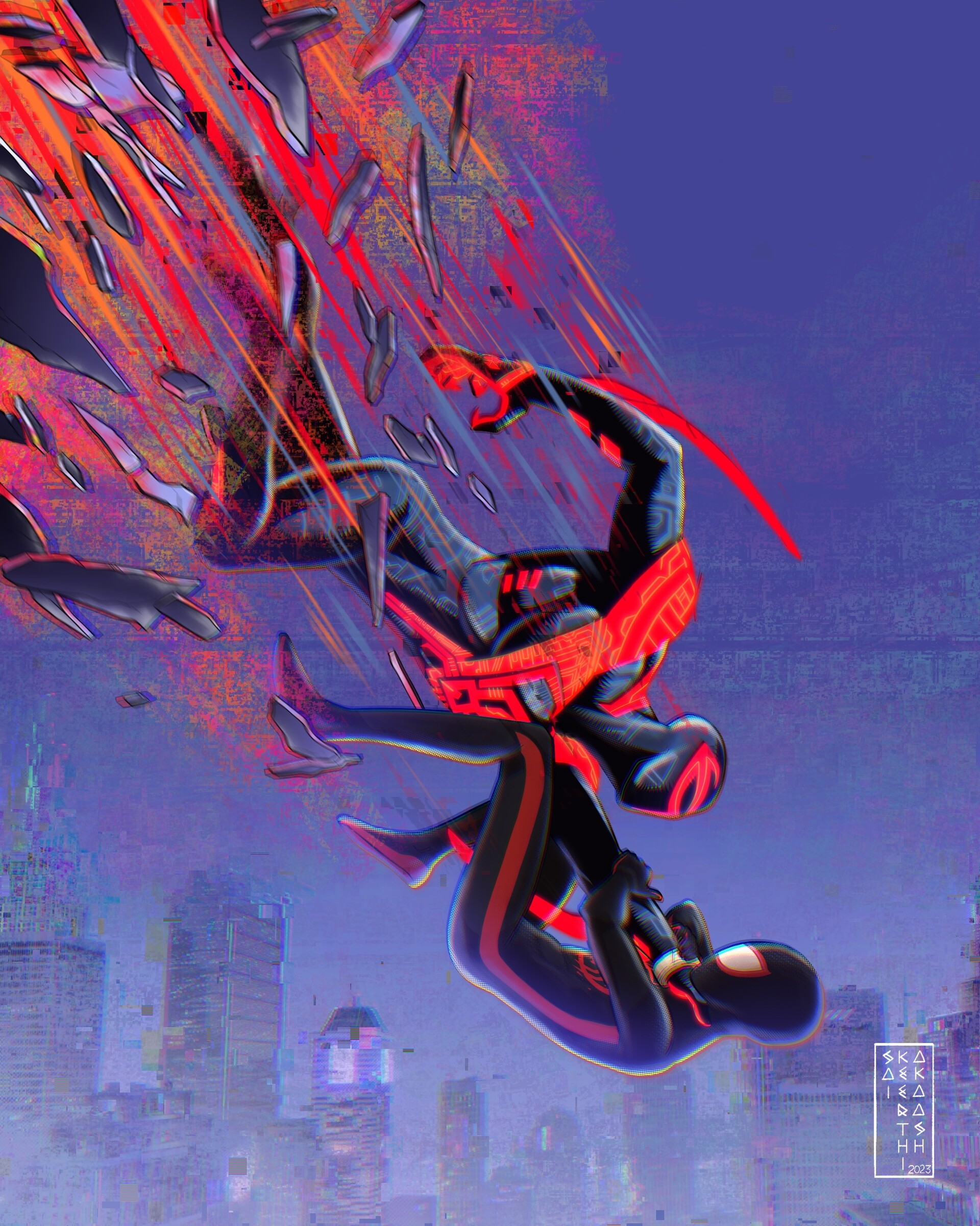ArtStation - Spiderman: Across the spiderverse fanart