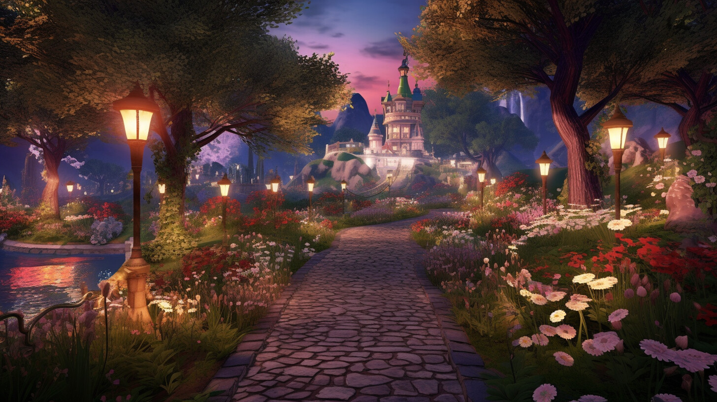 ArtStation - Dating Sim Fantasy Environment: Road to the Castle