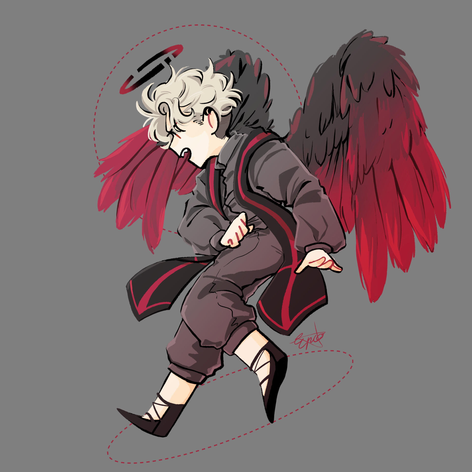 ArtStation - [ReUpload]OC-Winged AU Glenn