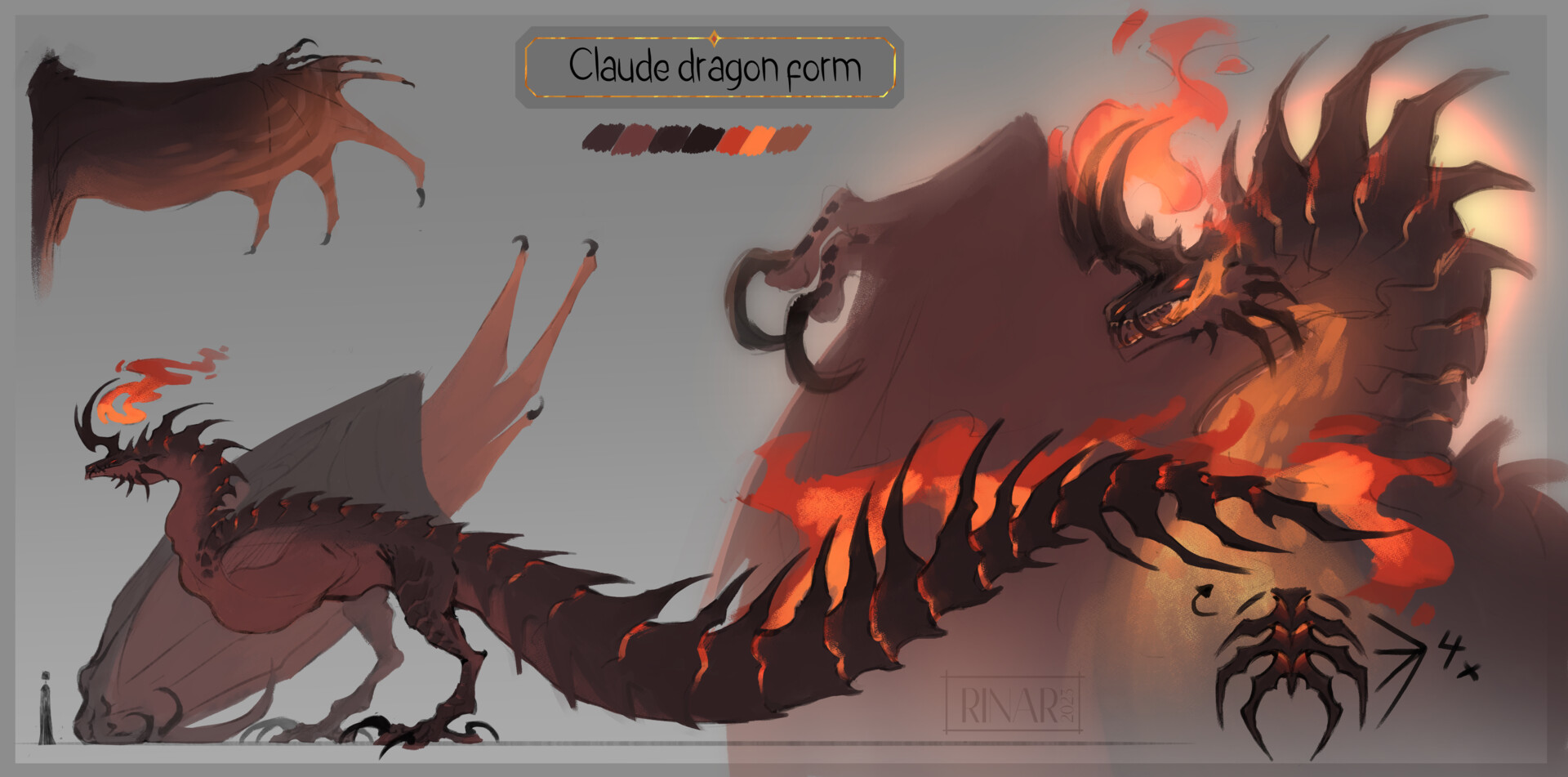 ArtStation - Concept art: Claude(dragon form)