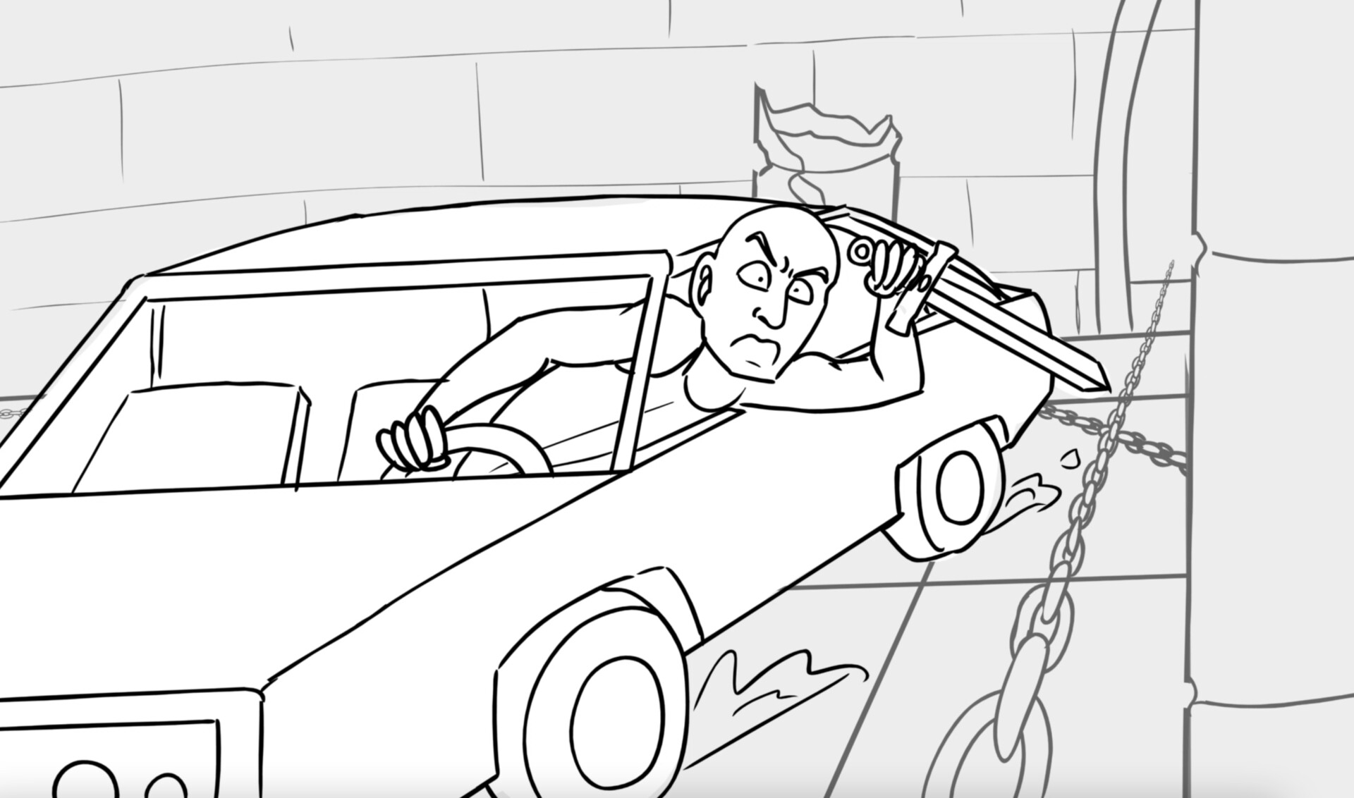 dominic torettos cars coloring pages