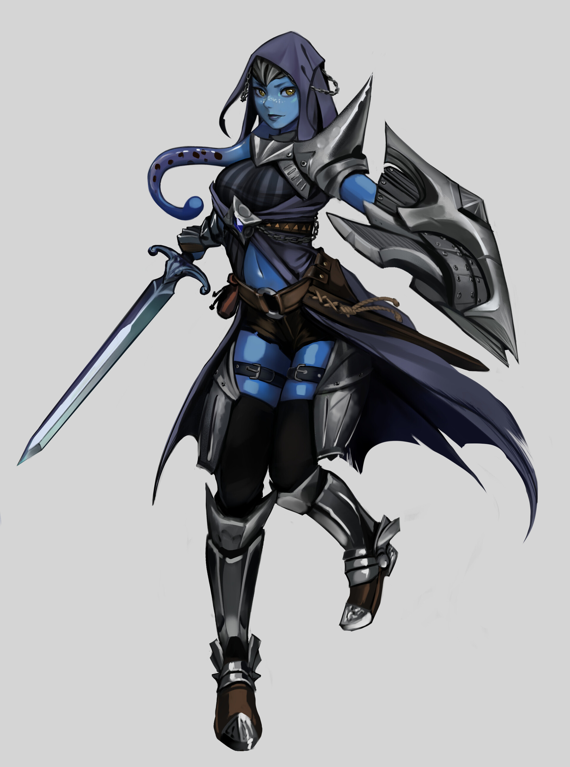 ArtStation - Amphibian Knight Girl