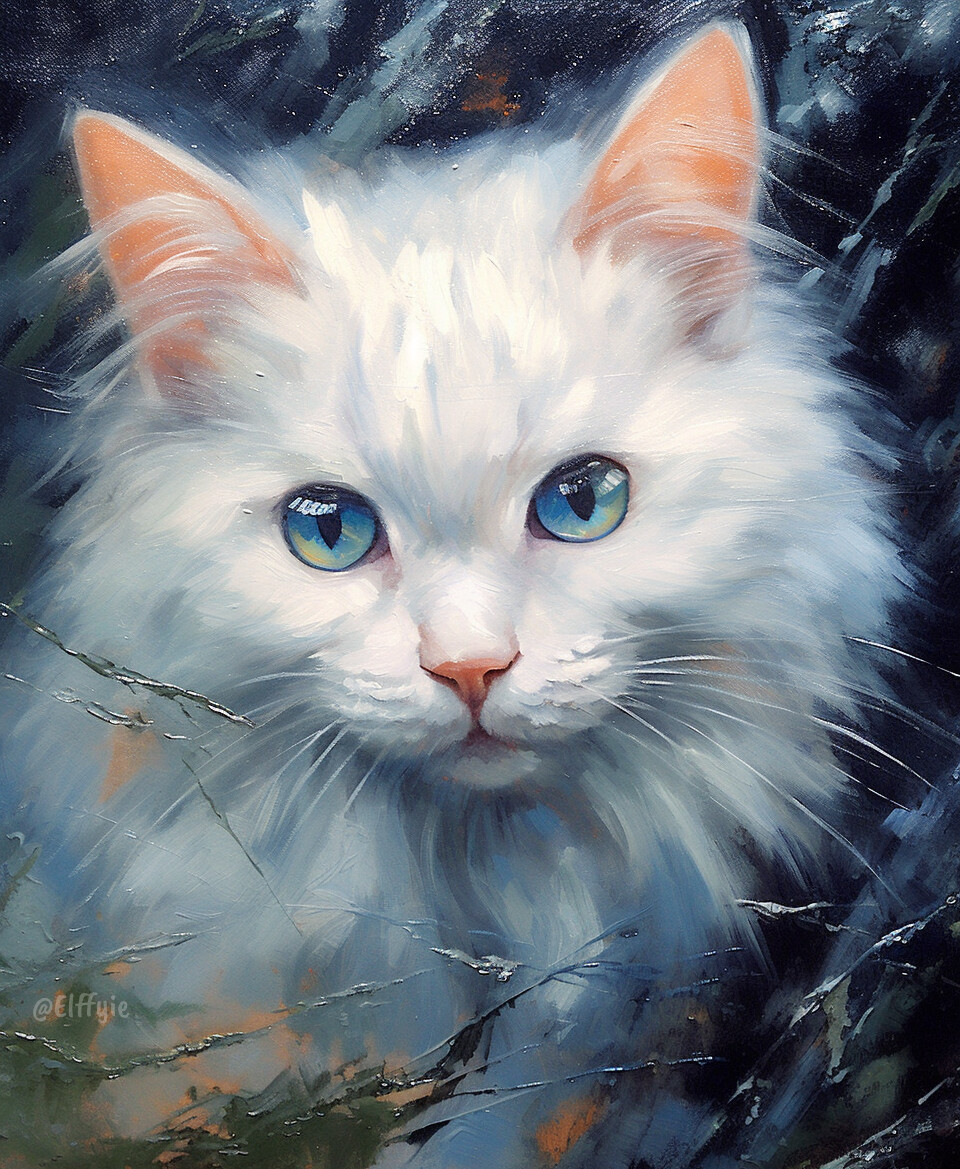ArtStation - White Cat