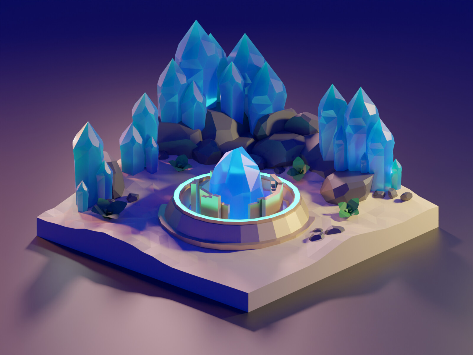 ArtStation - Сrystal scene