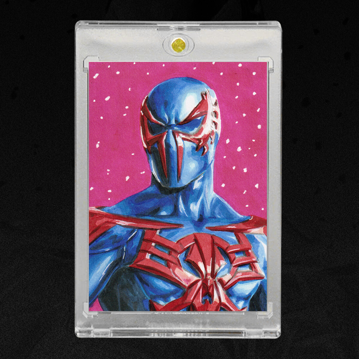 How To Draw Spiderman 2099 Mask