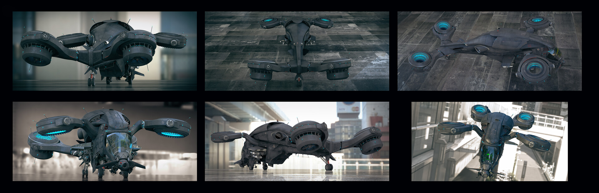 ArtStation - REDIVIDER ( film NETFLIX ) copter concept and design
