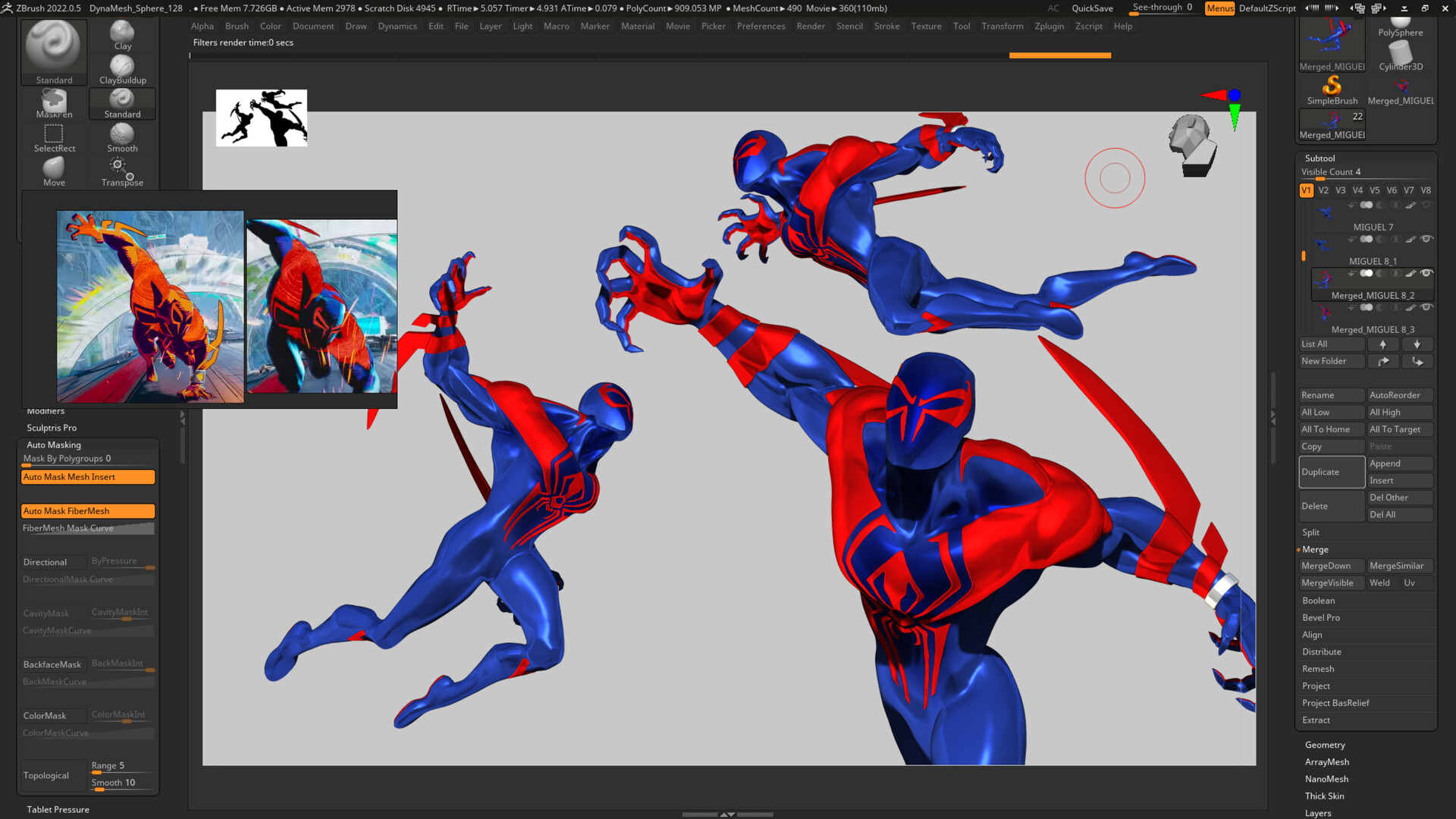 ArtStation - Spider-Man 2099 - Spider Punk - Miles Morales