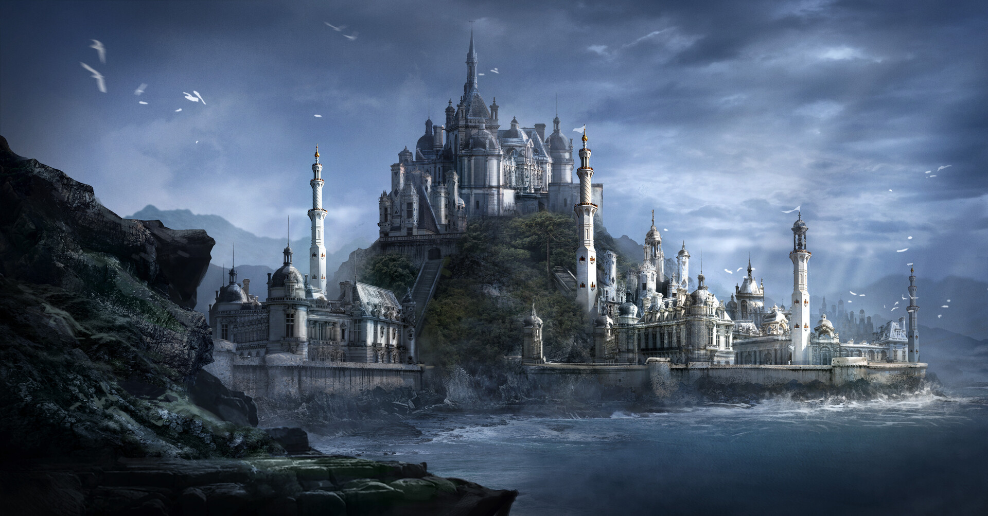 Dark Fantasy Castle Wallpaper