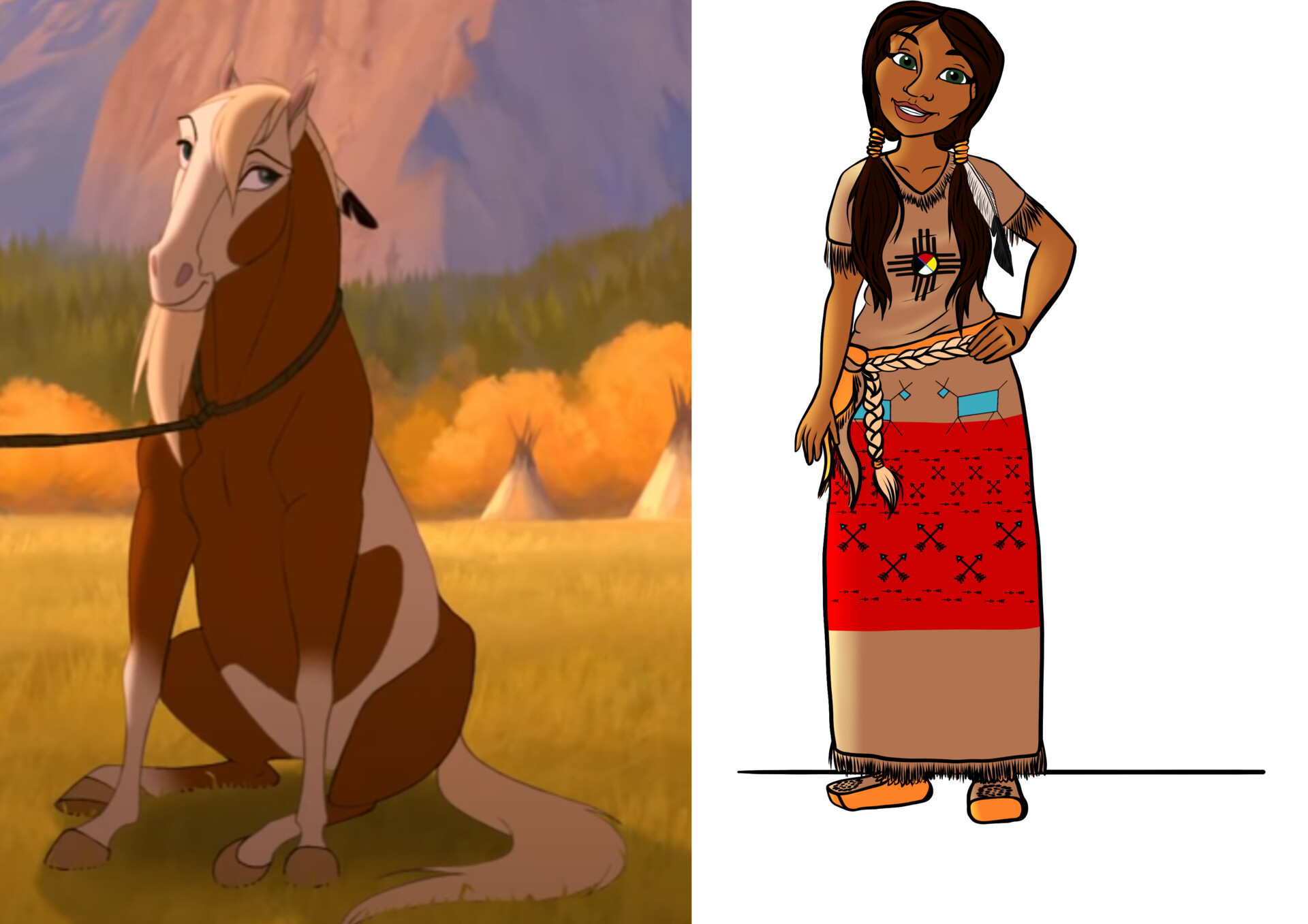 how to draw rain from spirit stallion of the cimarron