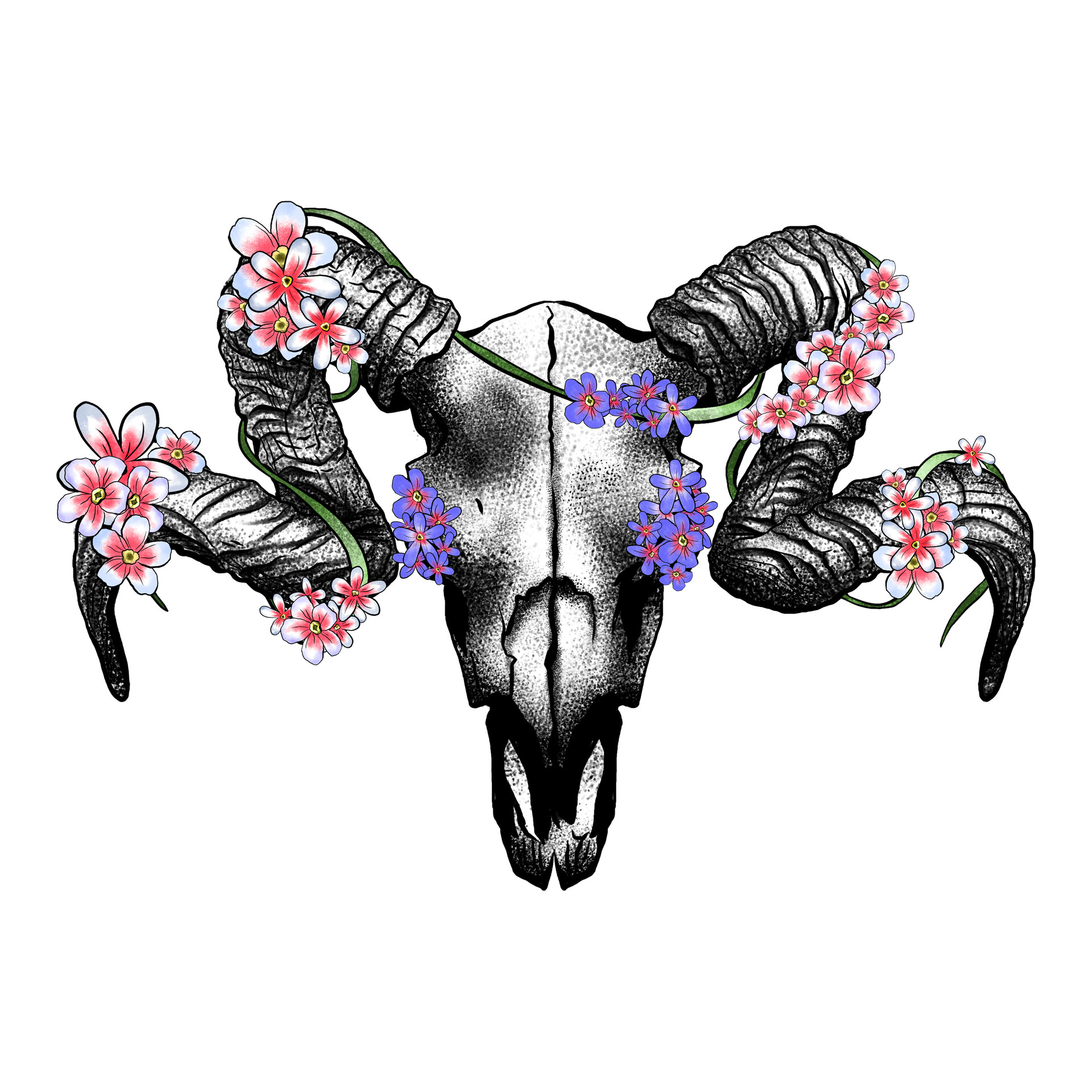 ArtStation - Skull tattoo