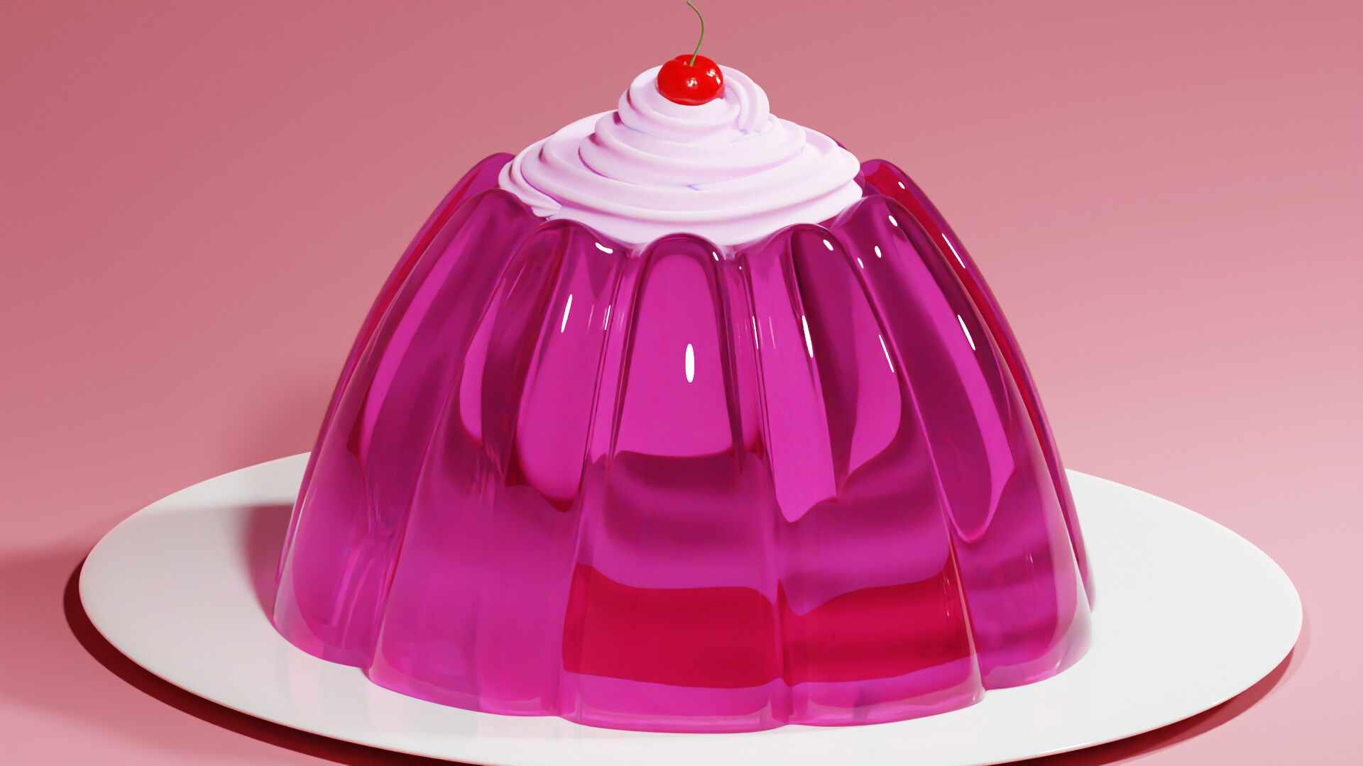 Helen Zeppieri - 3D Jello Cake with Cherries Wallpapers