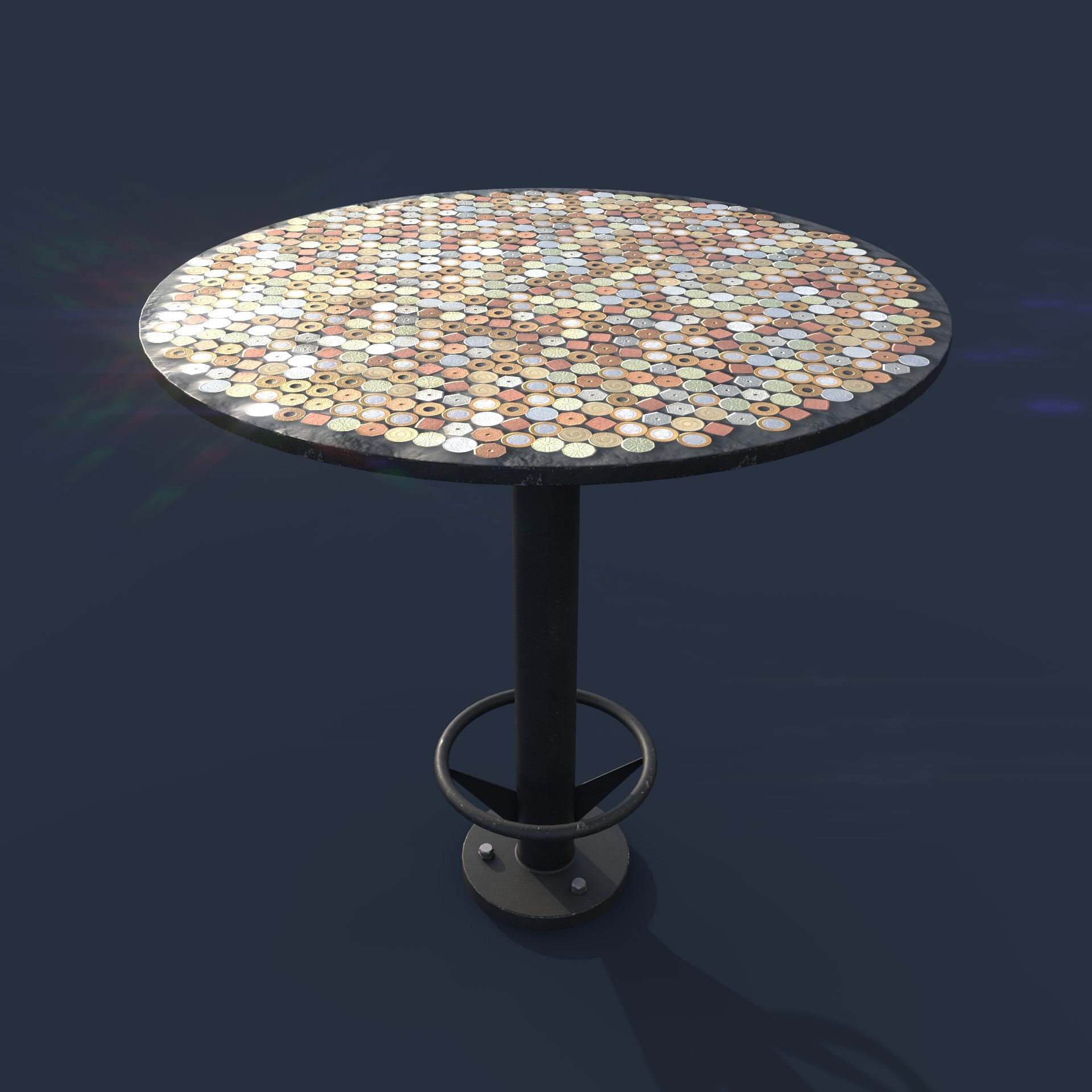 ArtStation - Game ready table with coins