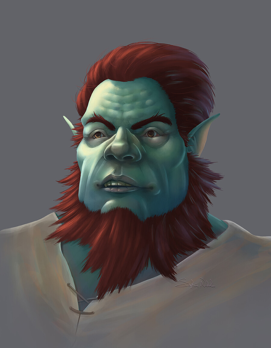 ArtStation - Orc portrait