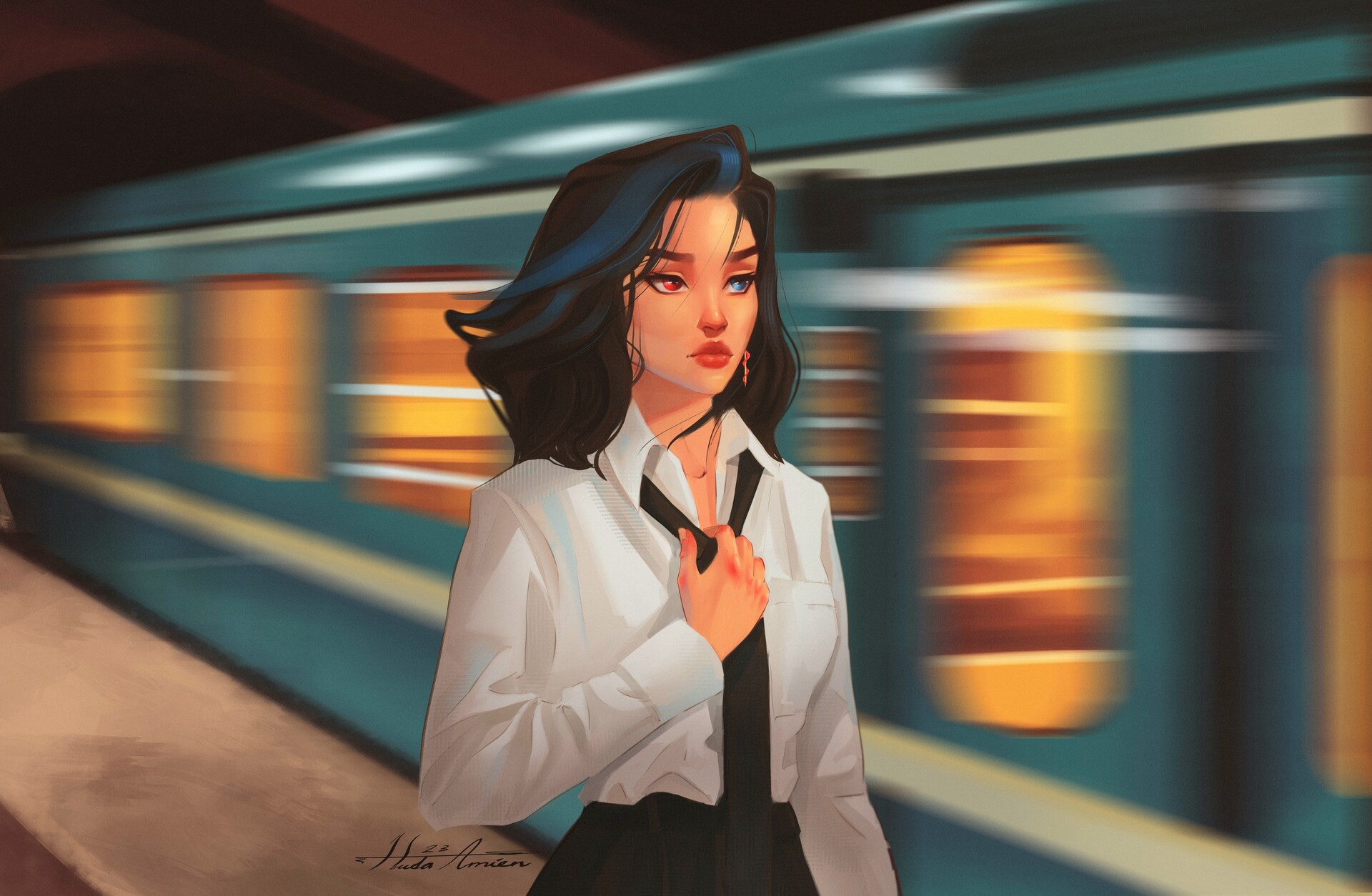 ArtStation - subway..(my OC Tapena)