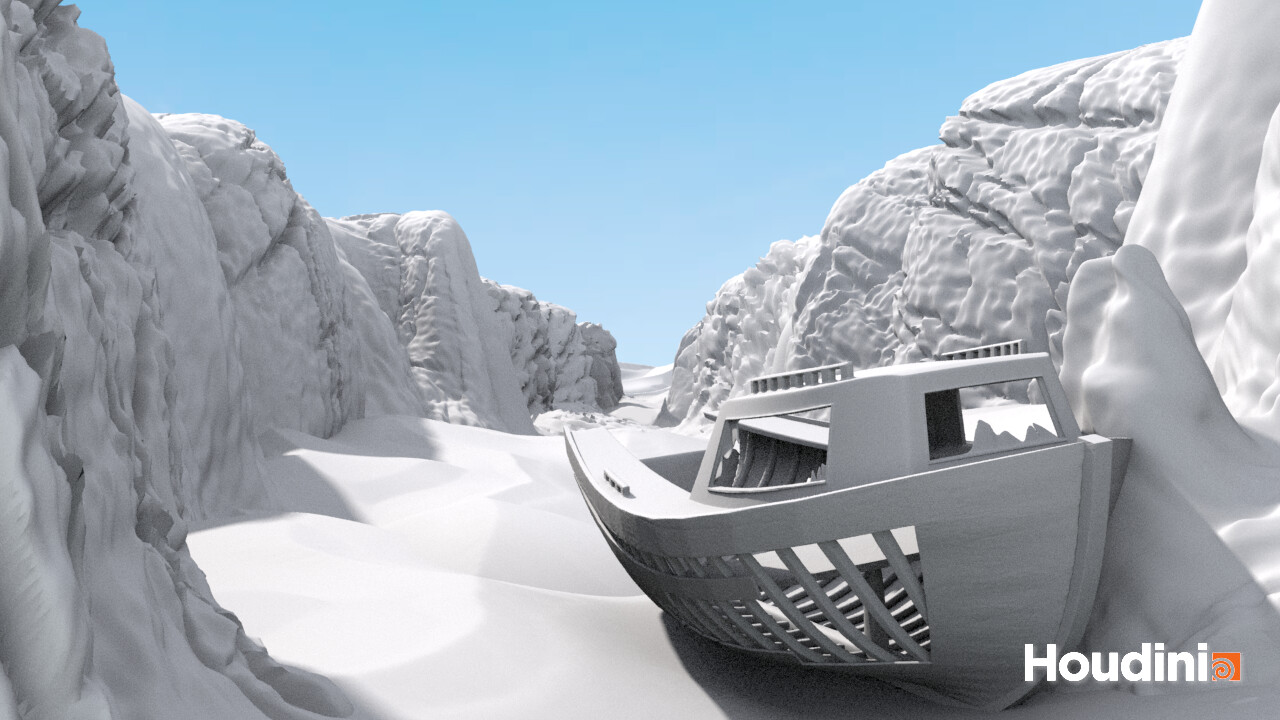 ArtStation - Shipwreck in Houdini