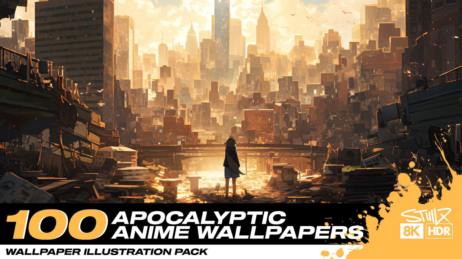 STILL XVII - 100 Apocalyptic Anime Wallpaper Illustration Pack