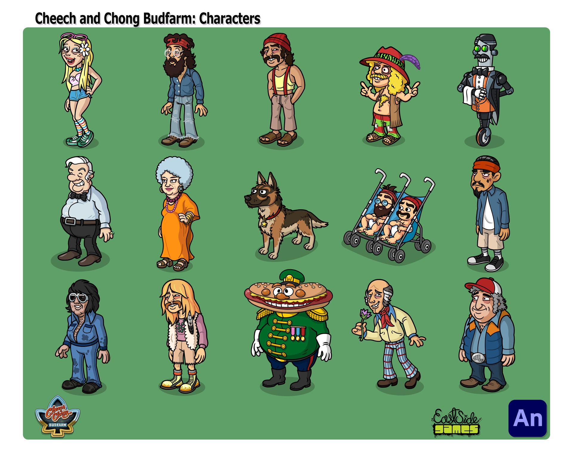ArtStation - Cheech & Chong Bud Farm - Characters
