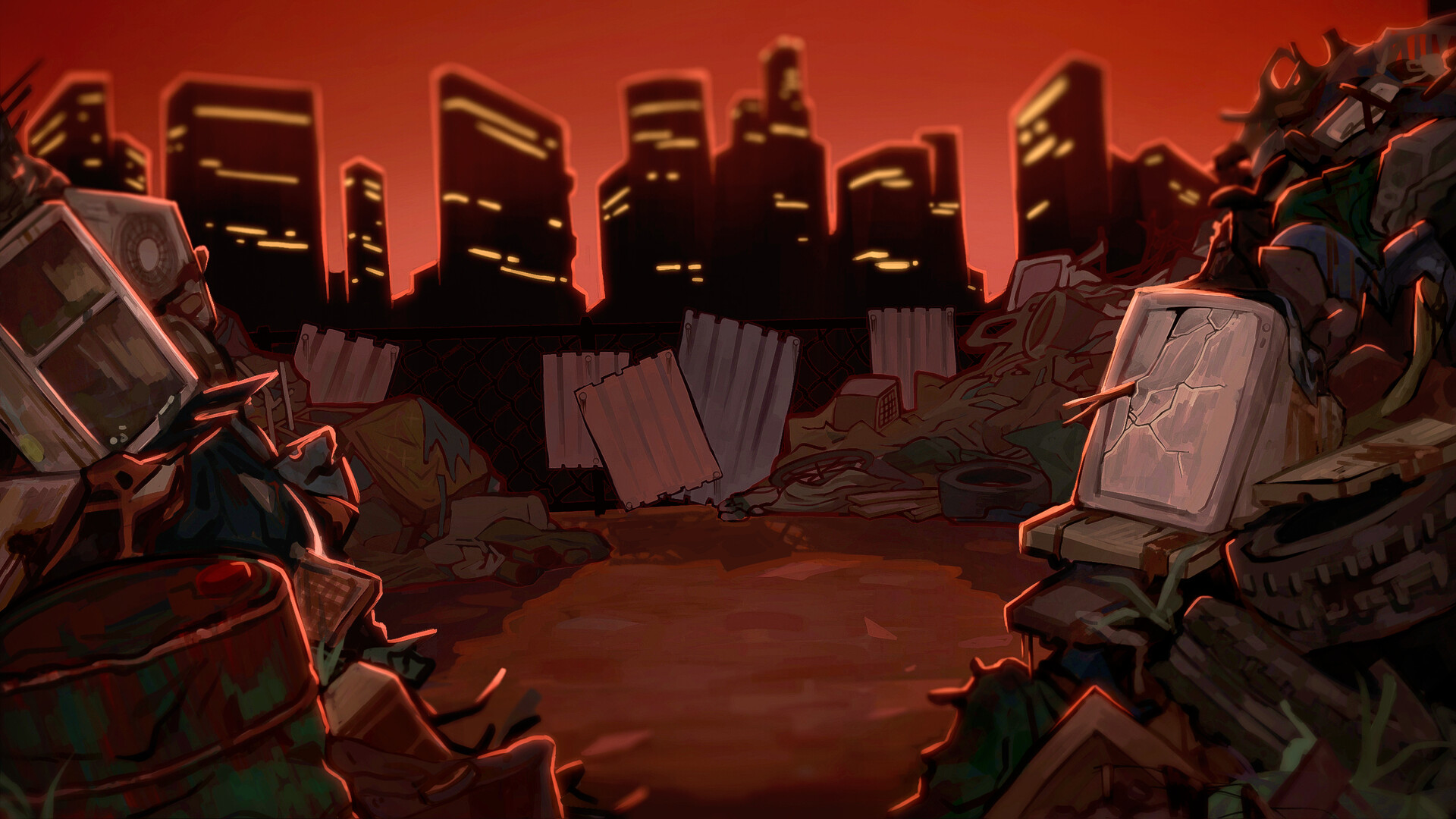 ArtStation - Mountains of metal trash