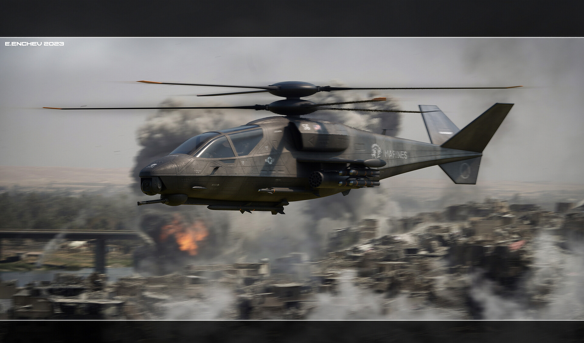 Encho Enchev - Attack helicopter design
