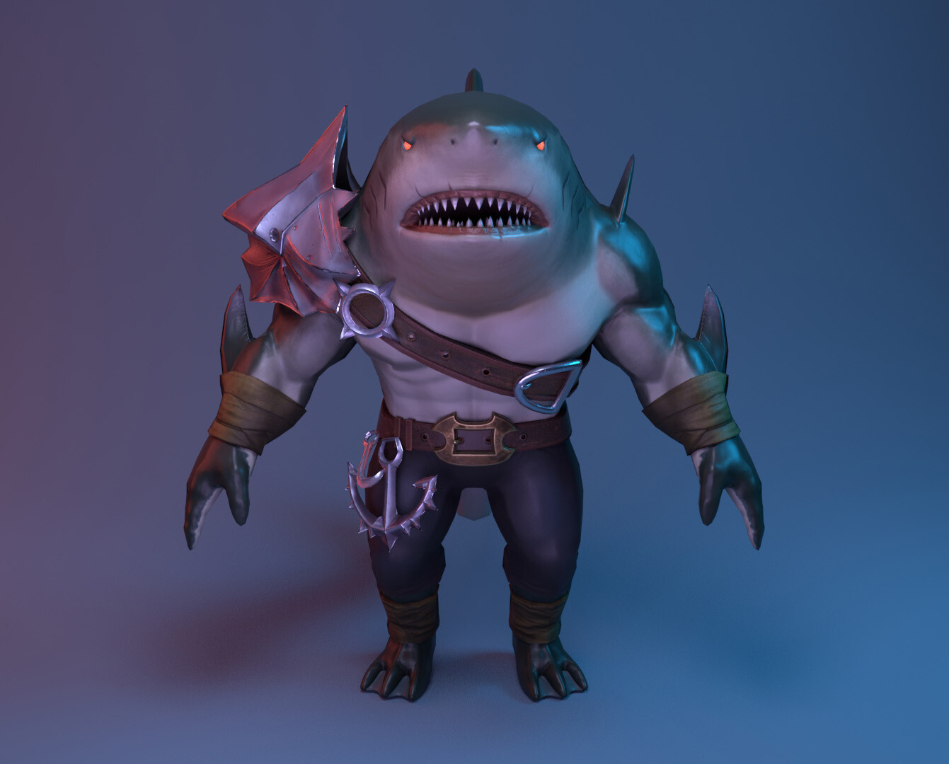 ArtStation - Shark Warrior