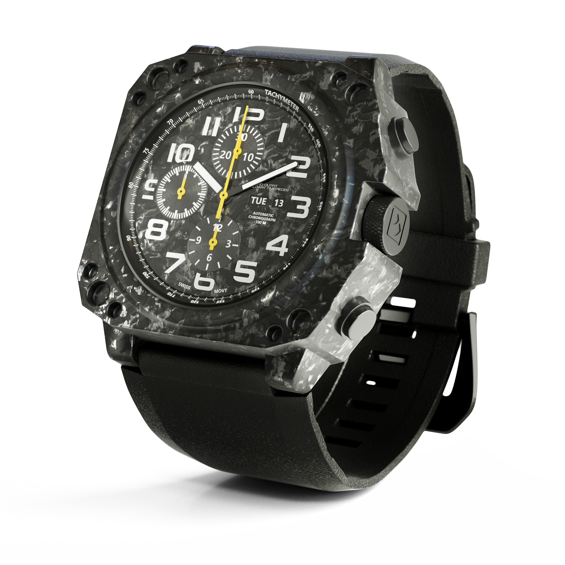 Aleksandar Stojanovic - Military watch - Design and Rendering