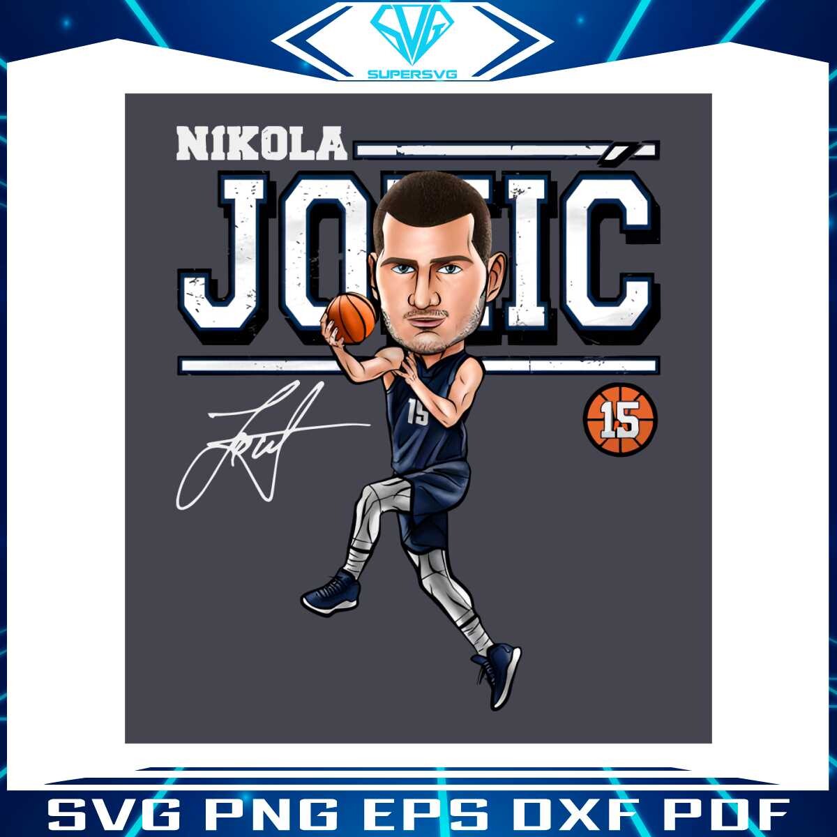 ArtStation - Nikola Jokic Cartoon Denver Nuggets Player Png Silhouette ...