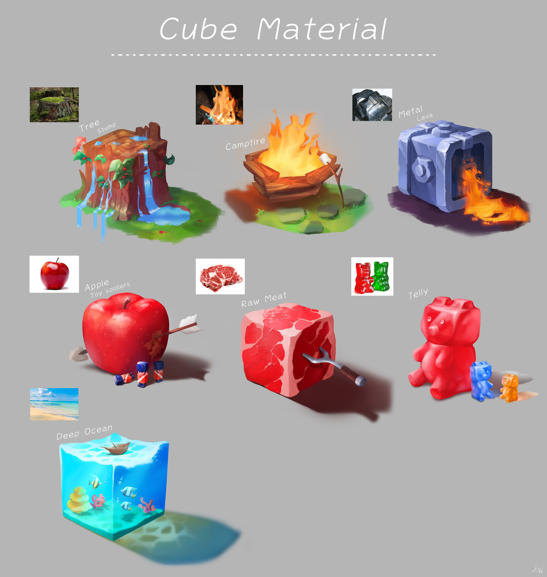 ArtStation - Cube material