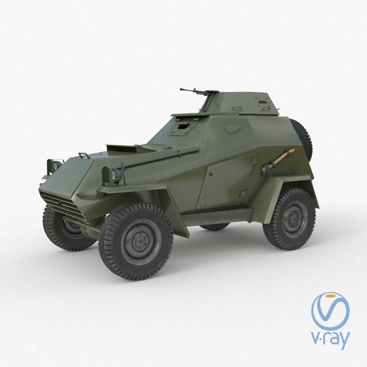 ArtStation - BA 64 Soviet Vray 3D model