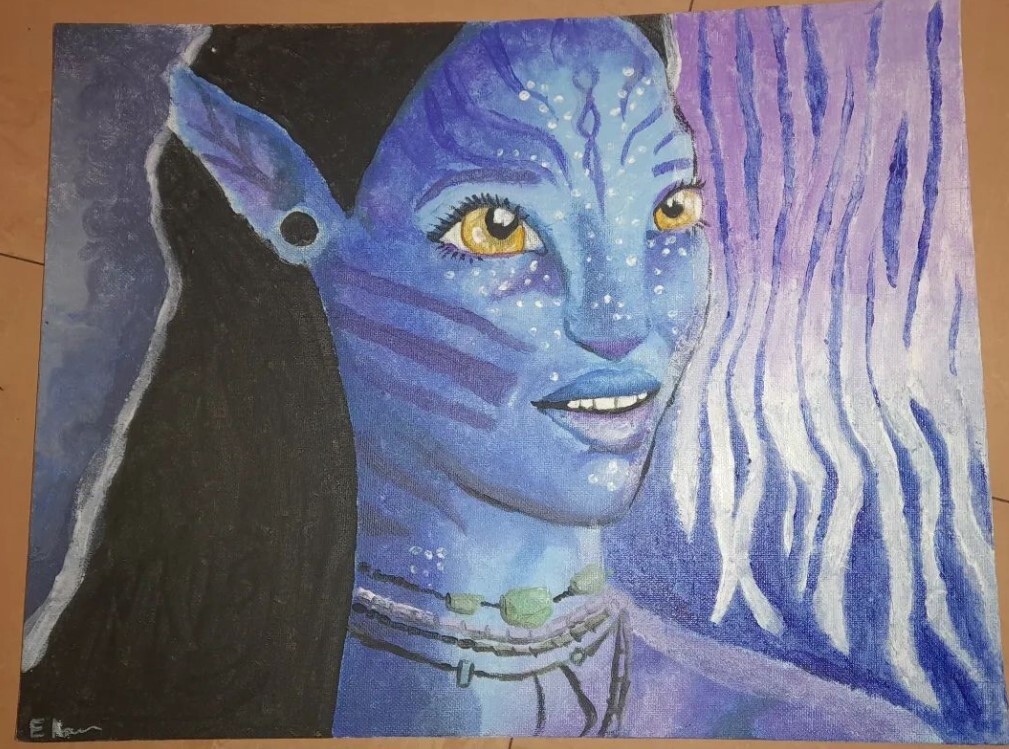 Emily Anderson - Neytiri Painting - Avatar